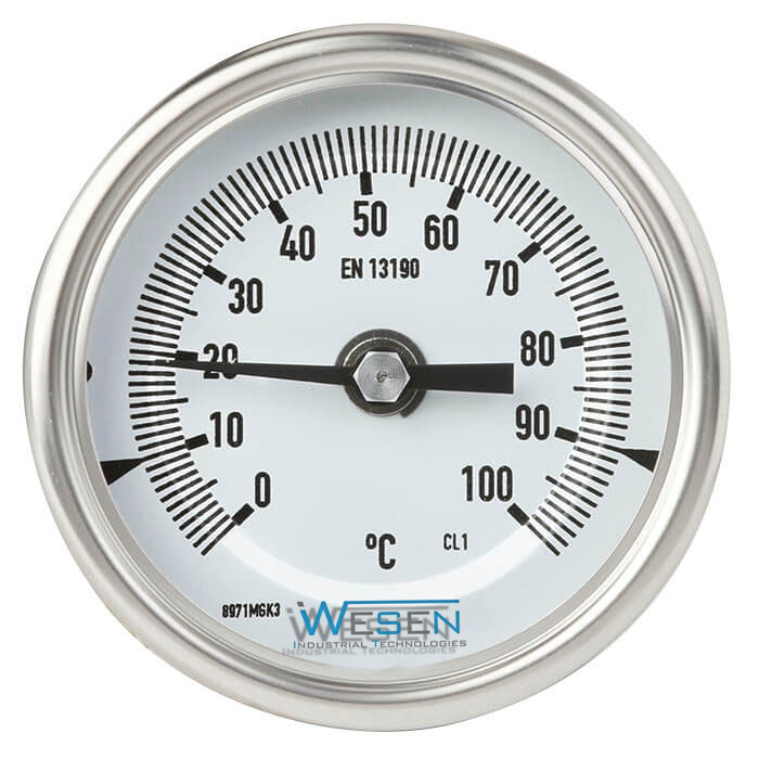 Durable Bimetal Thermometer for Industrial Temperature Measurement ...