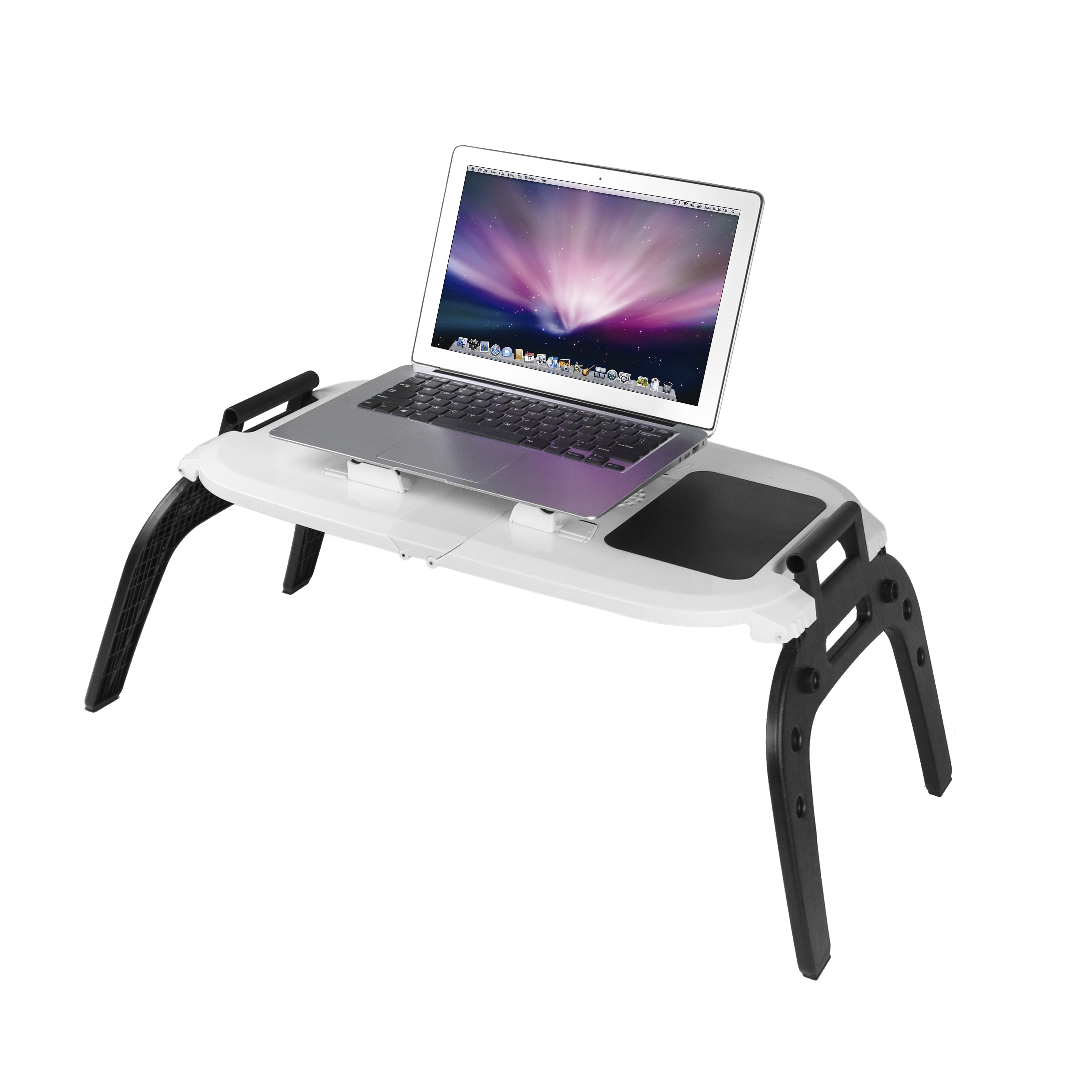 Ergonomic Laptop Desk with Fan and Mouse Pad | Merhein