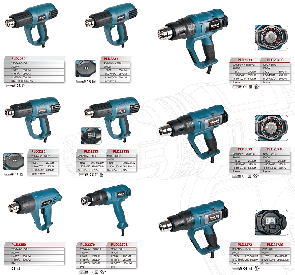 2000W Variable Temperature Industrial Heat Gun | Merhein